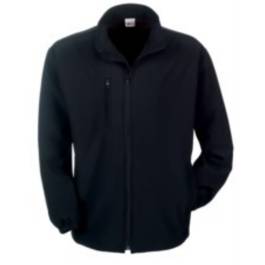 Men's Black Softshell Jacket | Soft Shell Zip-Up Jacket